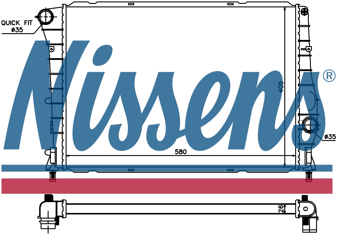 NISSENS Coolant Radiator 60059 – ARKS4Cooling.com