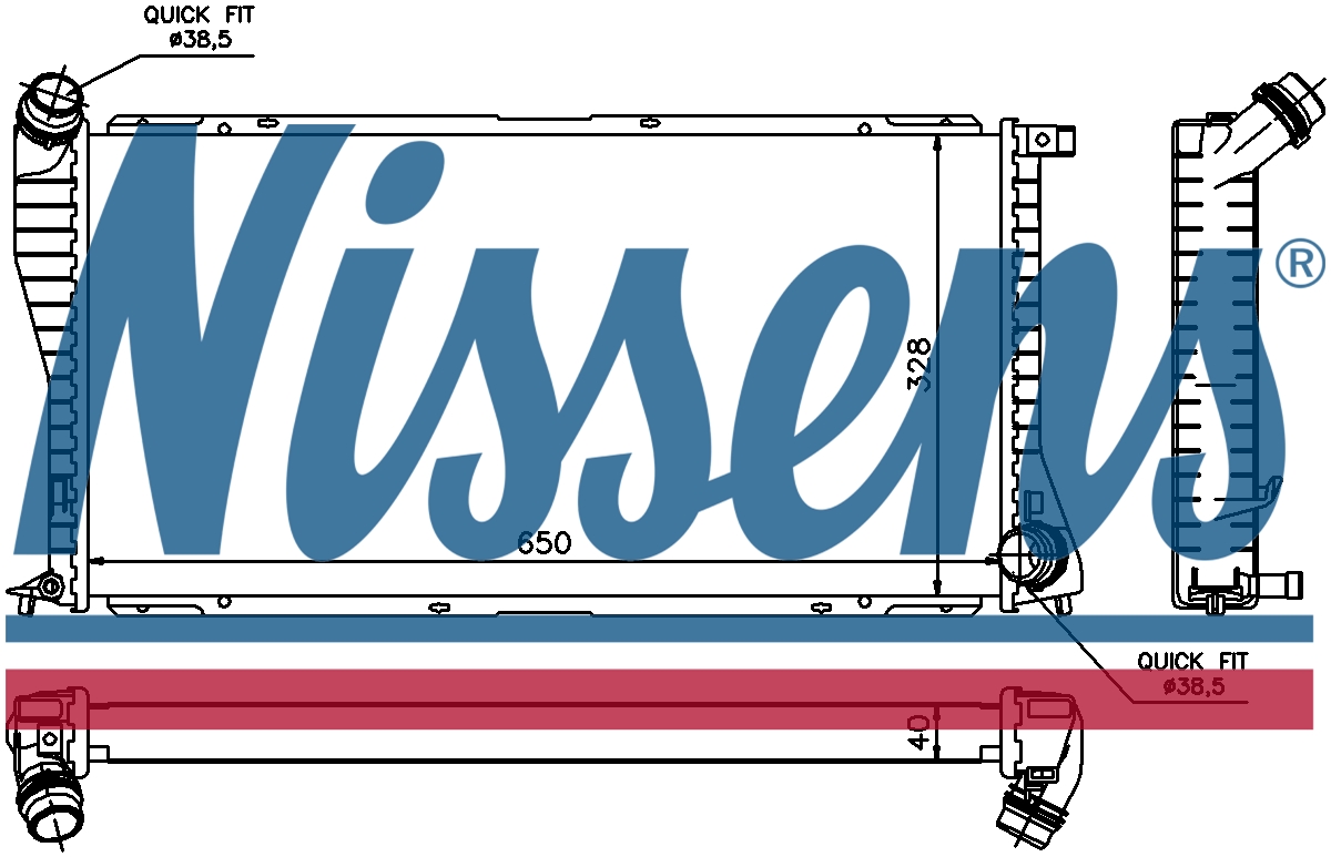 NISSENS Coolant Radiator 60634A – ARKS4Cooling.com
