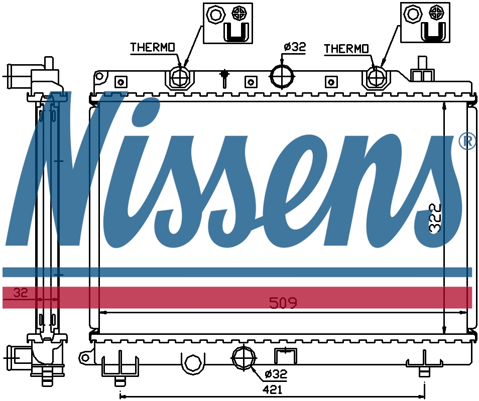 NISSENS Coolant Radiator 64304A – ARKS4Cooling.com