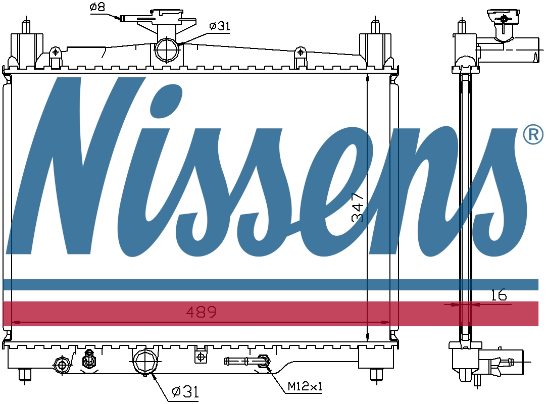 NISSENS Coolant Radiator 64801 – ARKS4Cooling.com