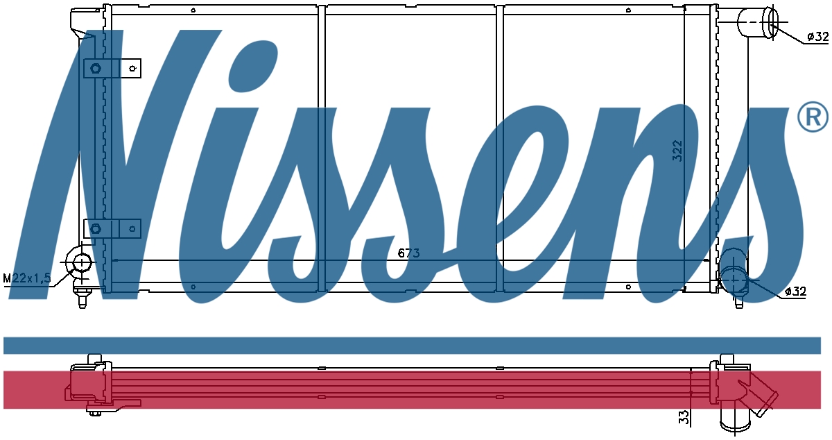 NISSENS Coolant Radiator 65175 – ARKS4Cooling.com