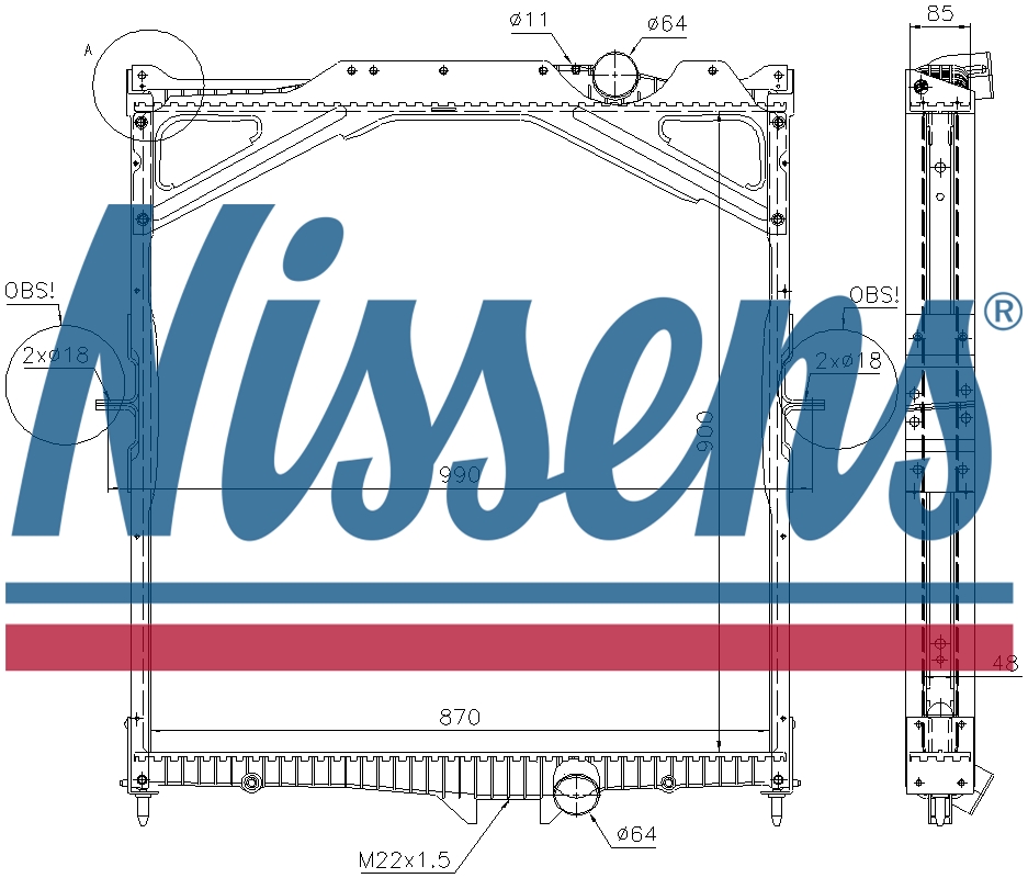 NISSENS Coolant Radiator 65467A – ARKS4Cooling.com