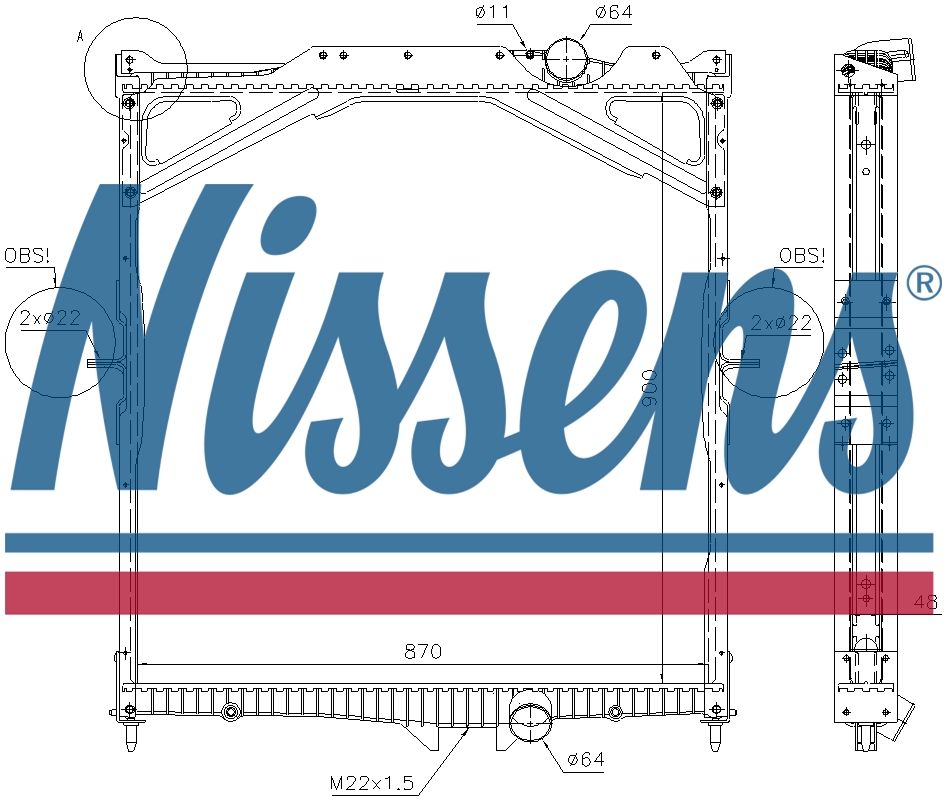 NISSENS Coolant Radiator 65469 – ARKS4Cooling.com