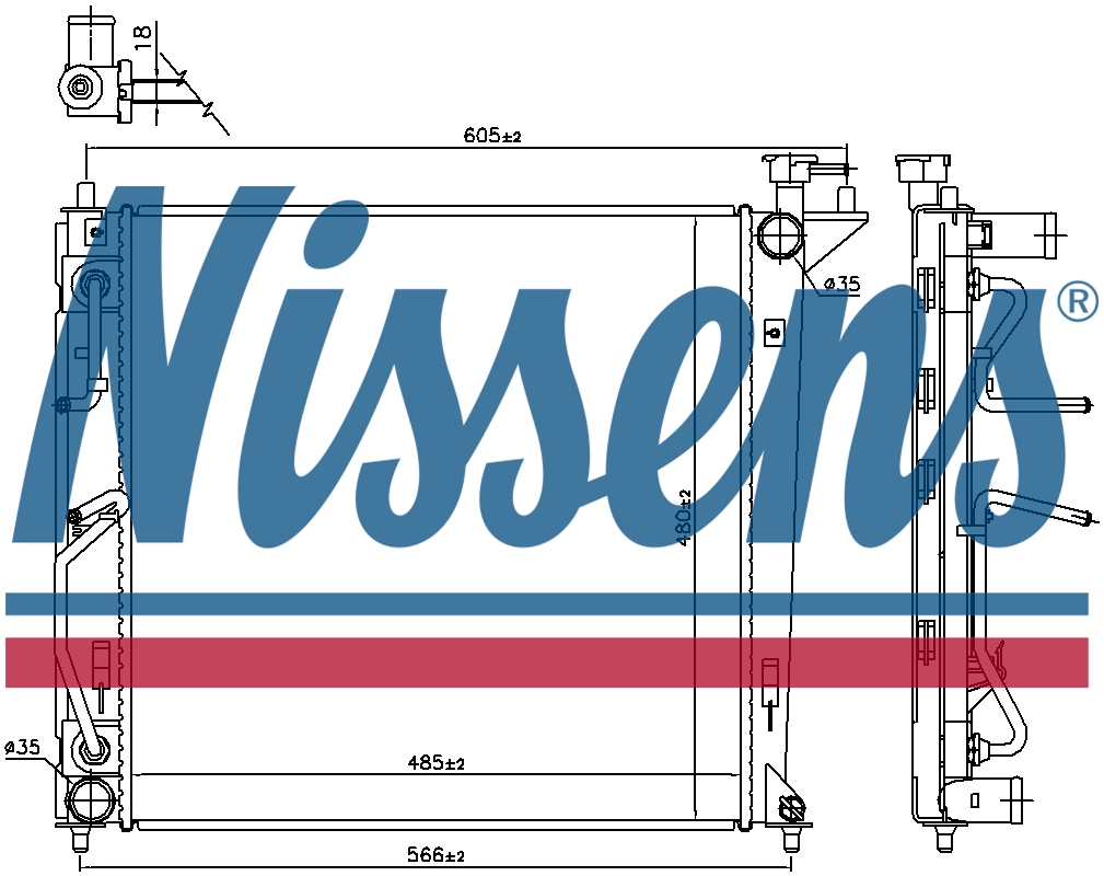NISSENS Coolant Radiator 66763 – ARKS4Cooling.com