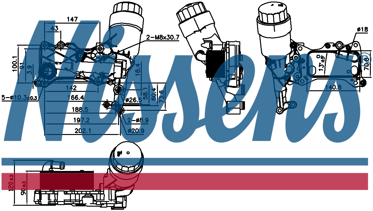 NISSENS Oil Cooler 90836 – ARKS4Cooling.com