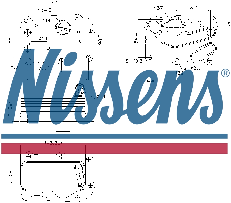 NISSENS Oil Cooler 91242 – ARKS4Cooling.com