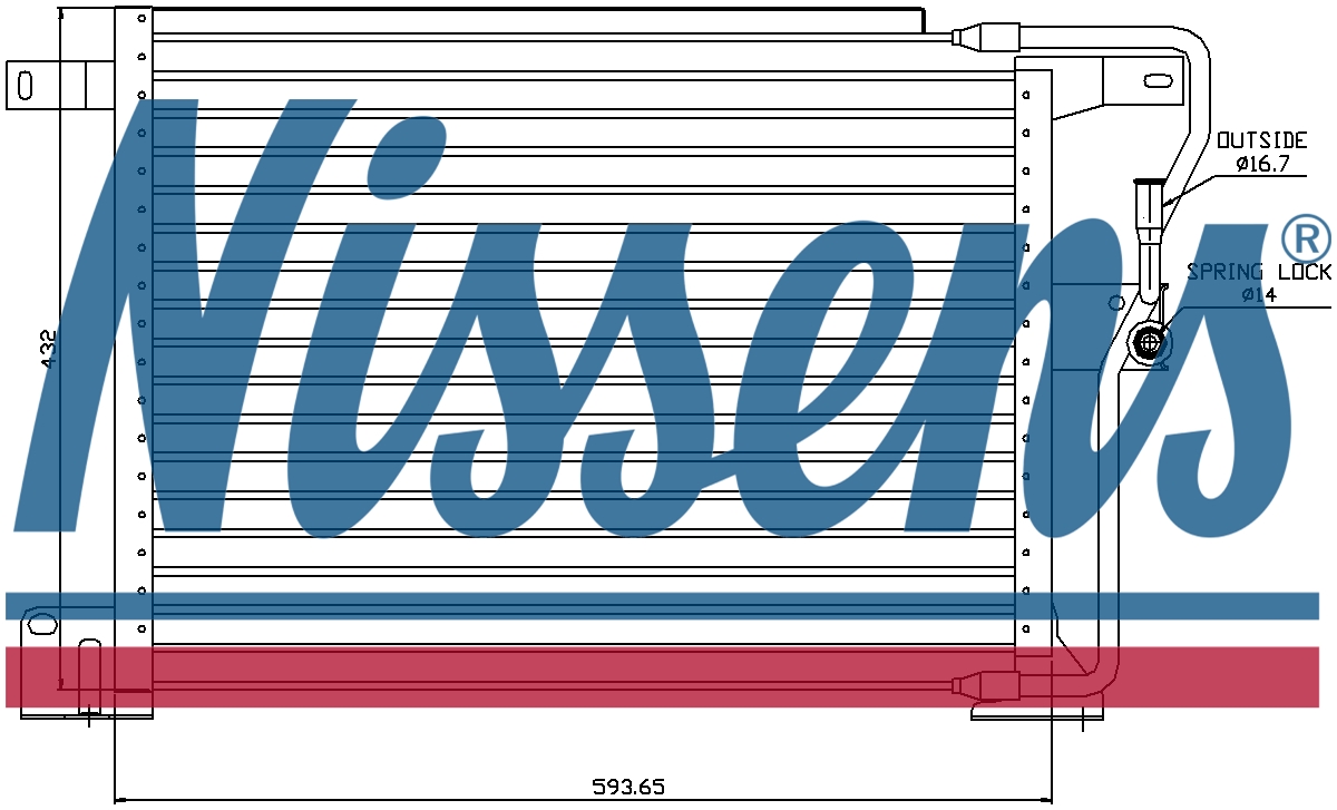 NISSENS Aircon Condenser 94346 – ARKS 4 Cooling