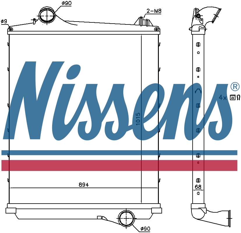 NISSENS Charge Air Intercooler 97082 – ARKS4Cooling.com