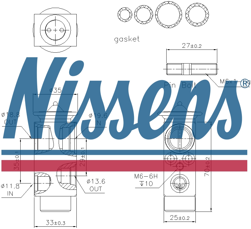 NISSENS Aircon Expansion Valve 999233 – ARKS4Cooling.com