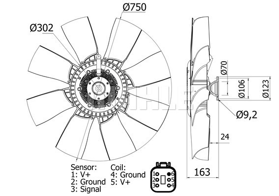 MAHLE Truck/Bus Radiator/condenser fan CFF454000S – ARKS4Cooling.com