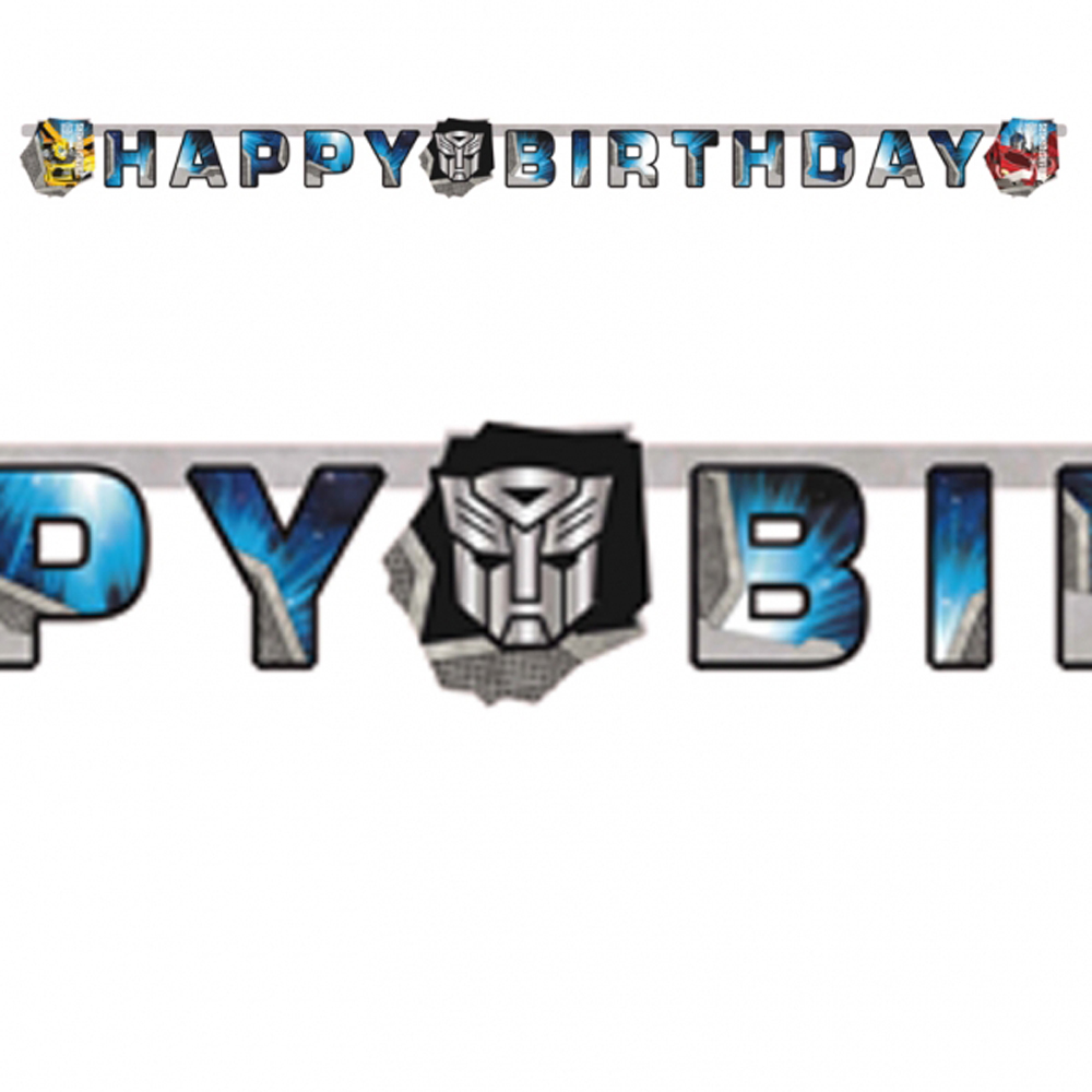 Free Printable Transformers Birthday Banner