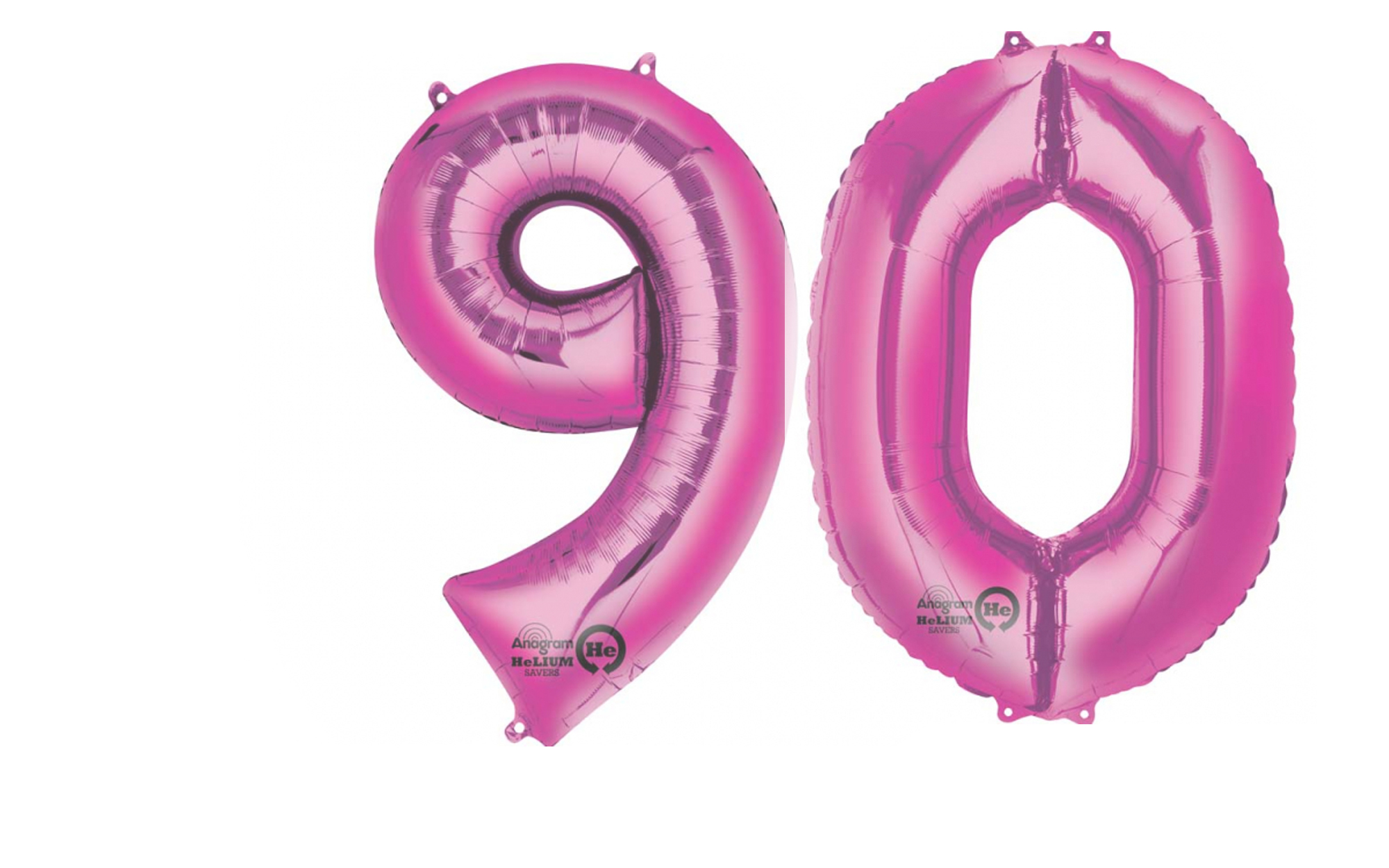 Extra Large Pink 90th Birthday Foil Balloon Party Decorations Age 90 ...