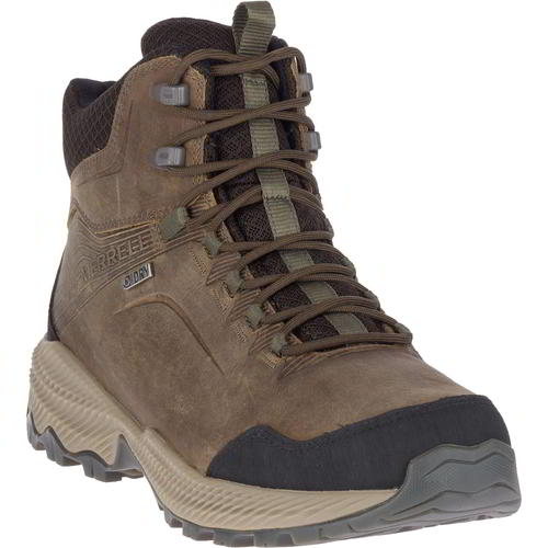 Merrell Forestbound Mid Mens Waterproof Walking Hiking Ankle Boots Size ...