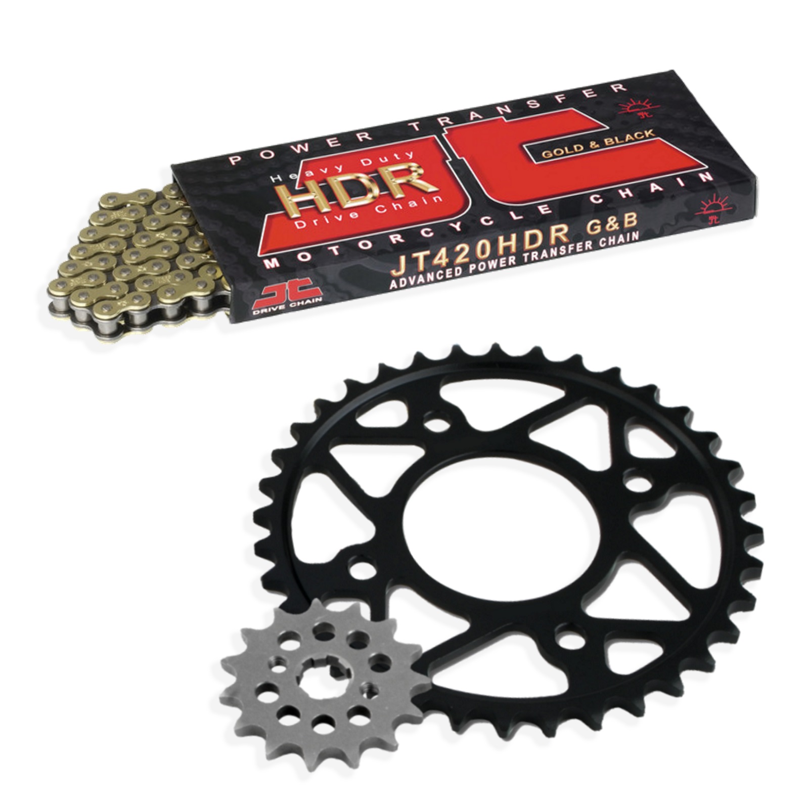 Rieju 50 MRT Supermotard / Pro 2010 JT 420HDR Gold Chain and Sprocket ...