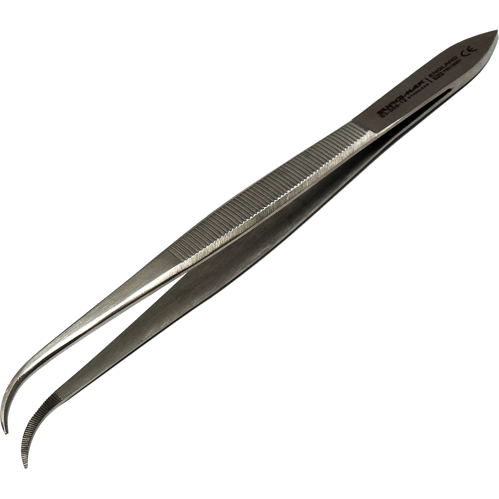 Surgimax 12.5cm Medical Curved Straight Serrated Tip Dressing Forceps ...