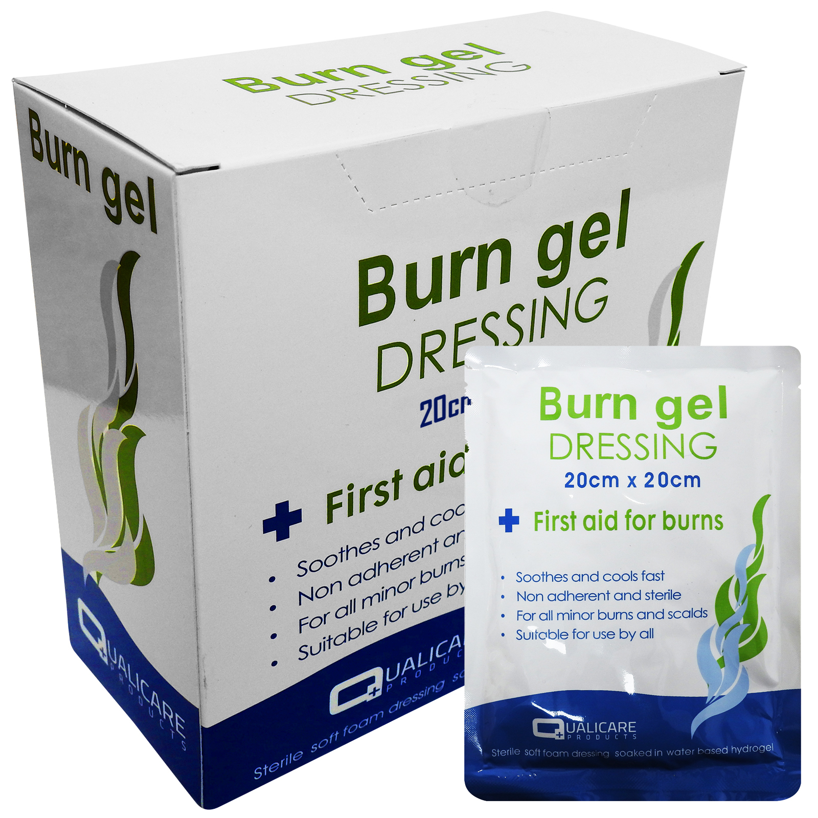 10x None Adherent Large 20cm x 20cm Burn Wound Scalds First Aid ...