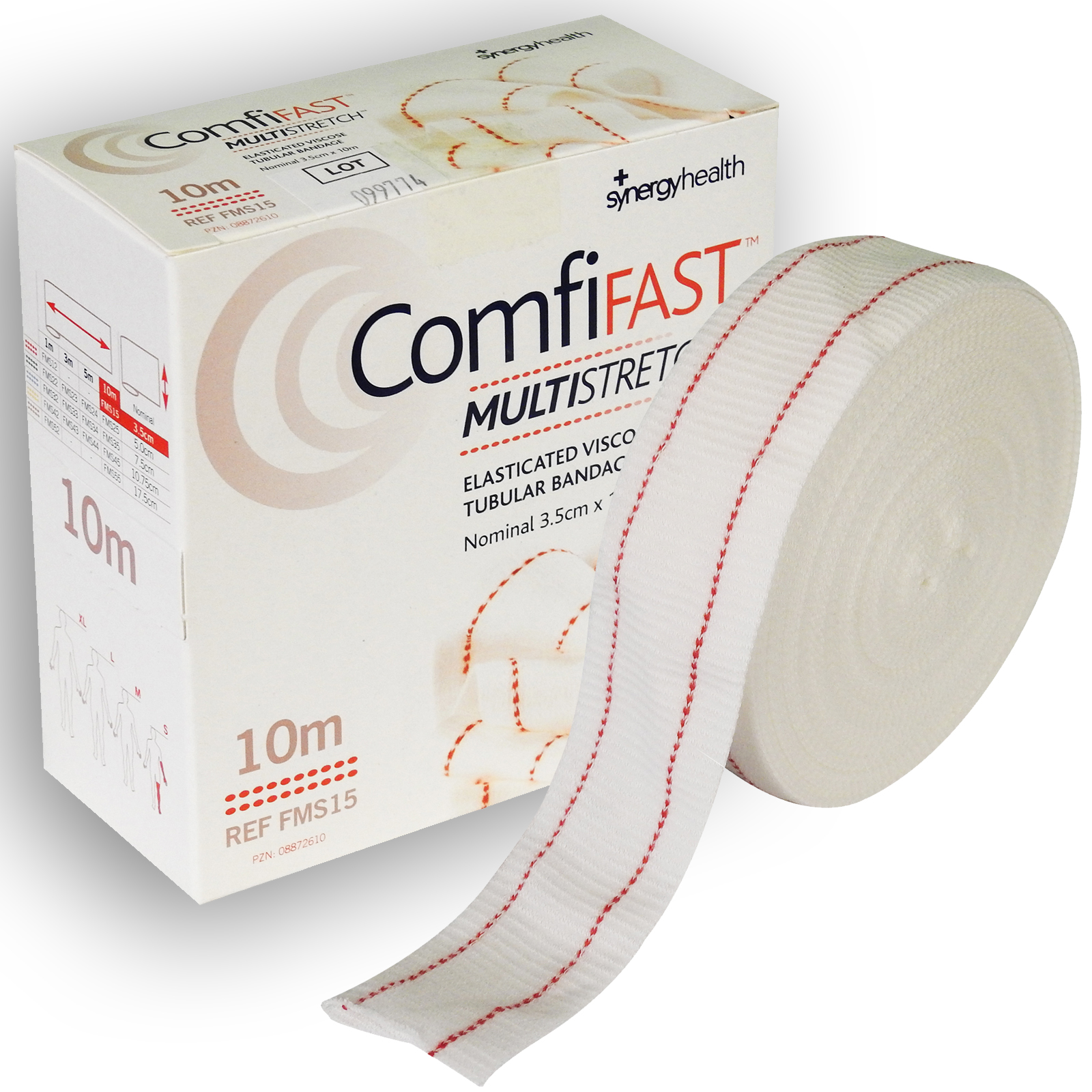Comfifast Multi-Stretch Elasticated Viscose Tubular Bandage, 5 Sizes ...