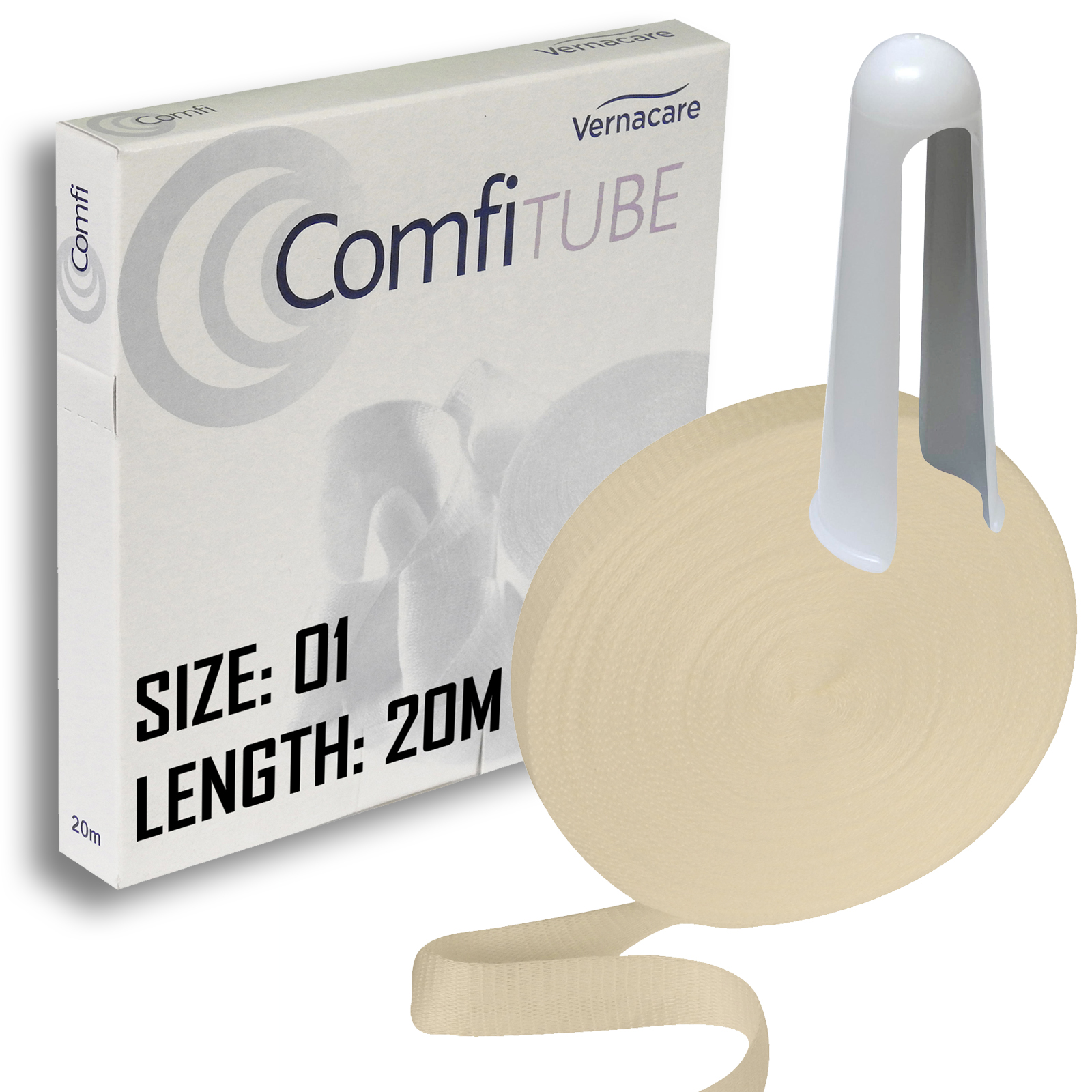 Comfitube Size '01' Tubular Cotton Fingers Toes Bandage + Applicator 1 ...