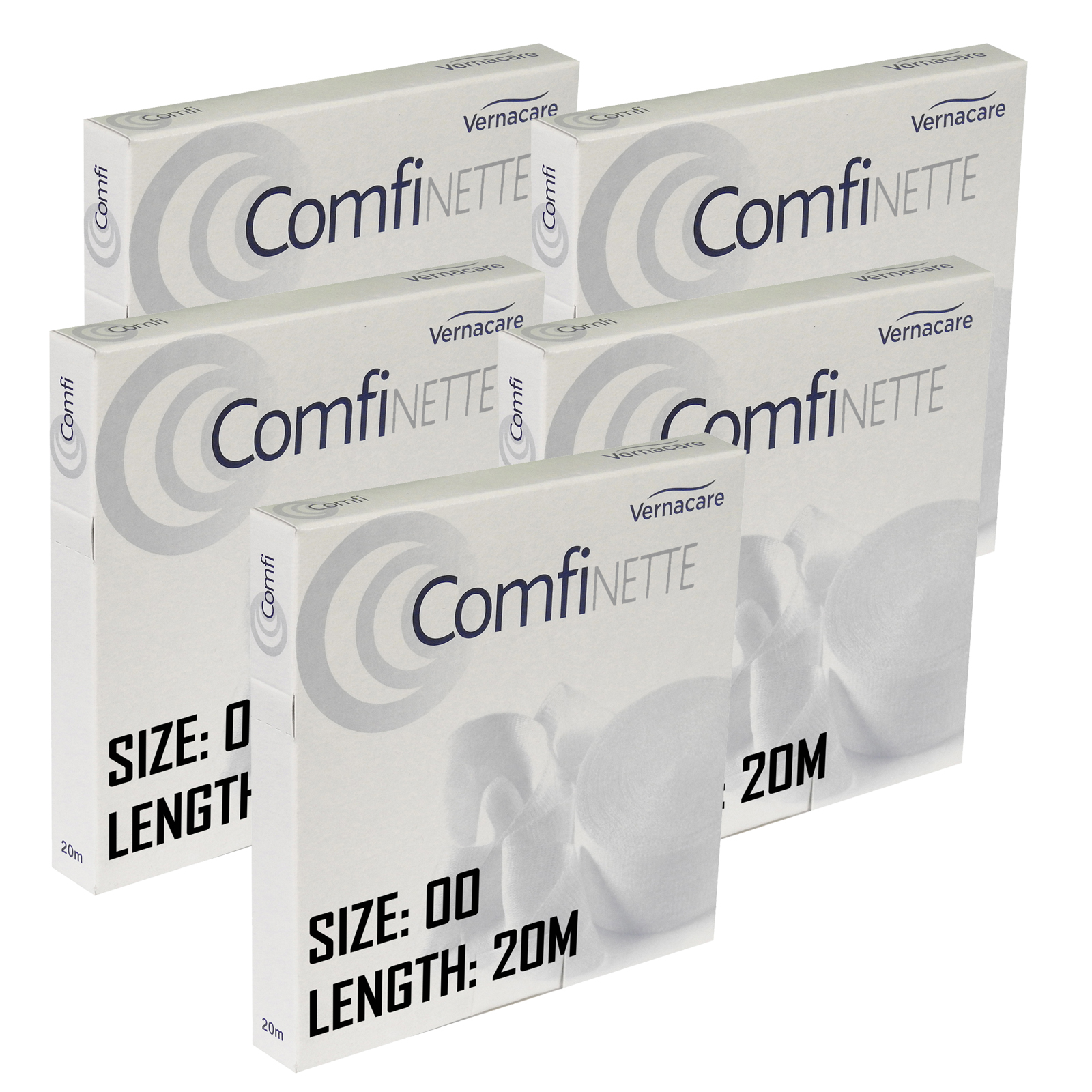 Bulk 5 Pack Comfinette Size 00 1.2cm x 20m Finger Toes Tubular Bandage ...