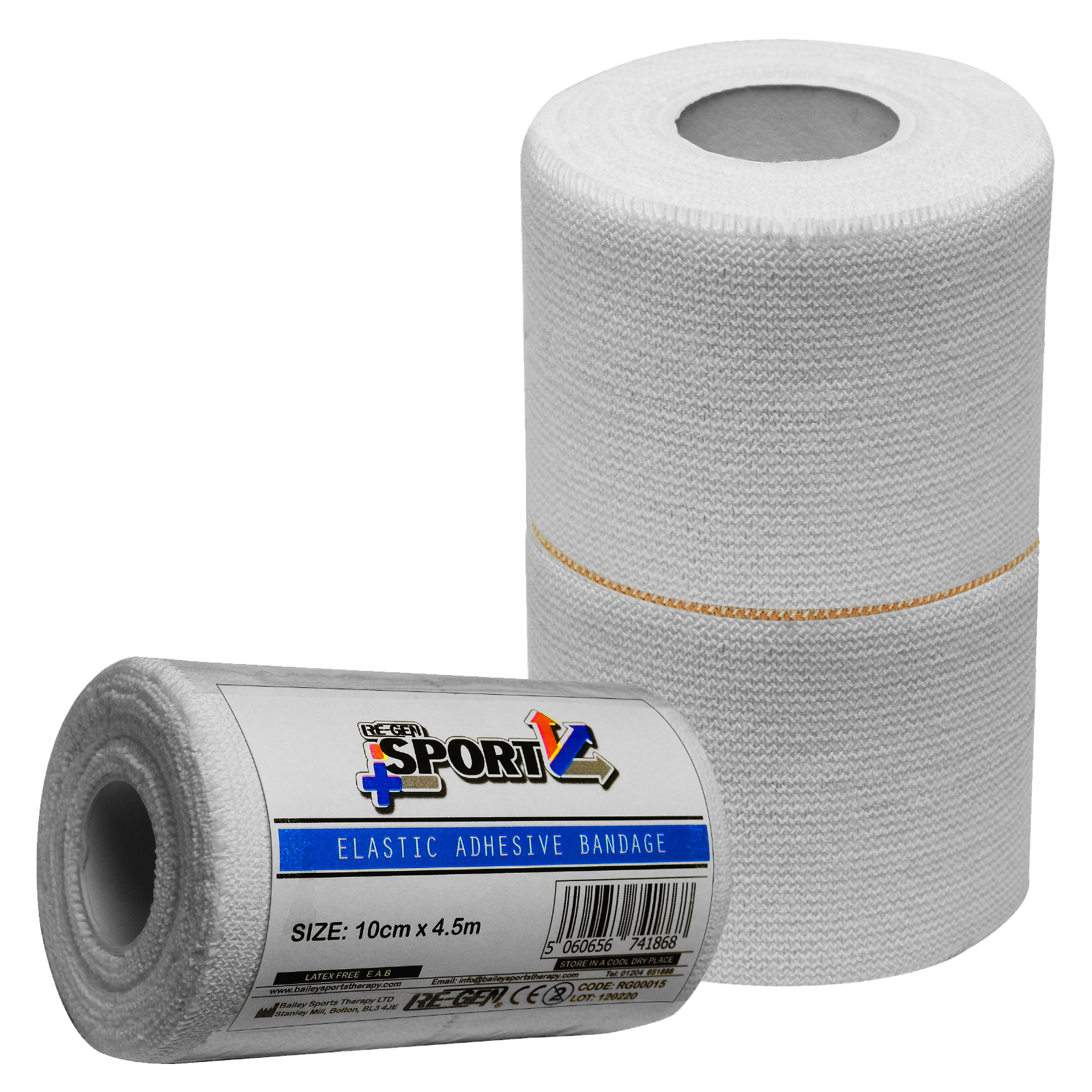 RE-GEN Sport Extra Wide EAB Elastic Adhesive Bandage Support Wrapping ...