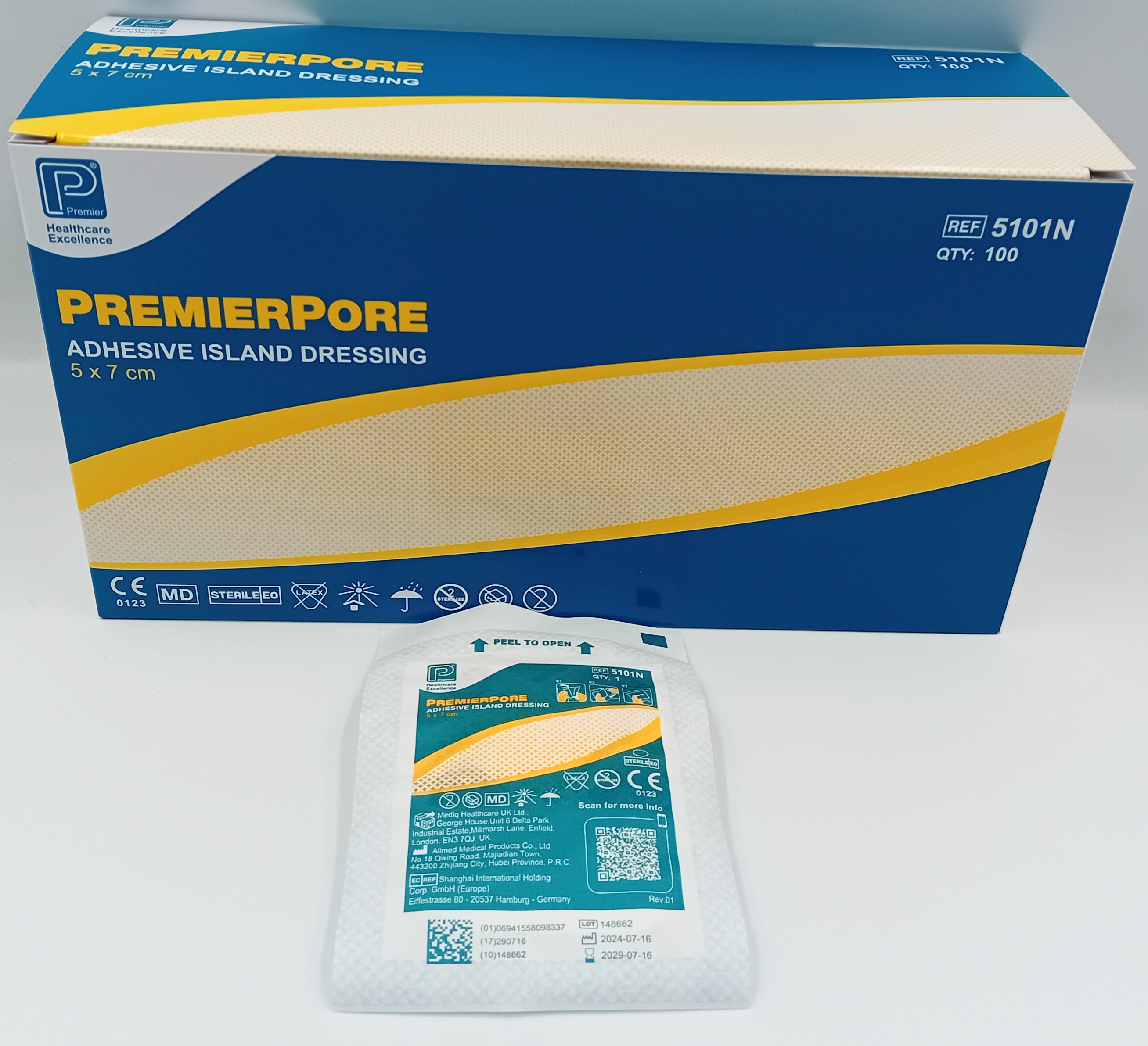 Premierpore Adhesive Island Dressings – All Sizes Available (Packs of ...